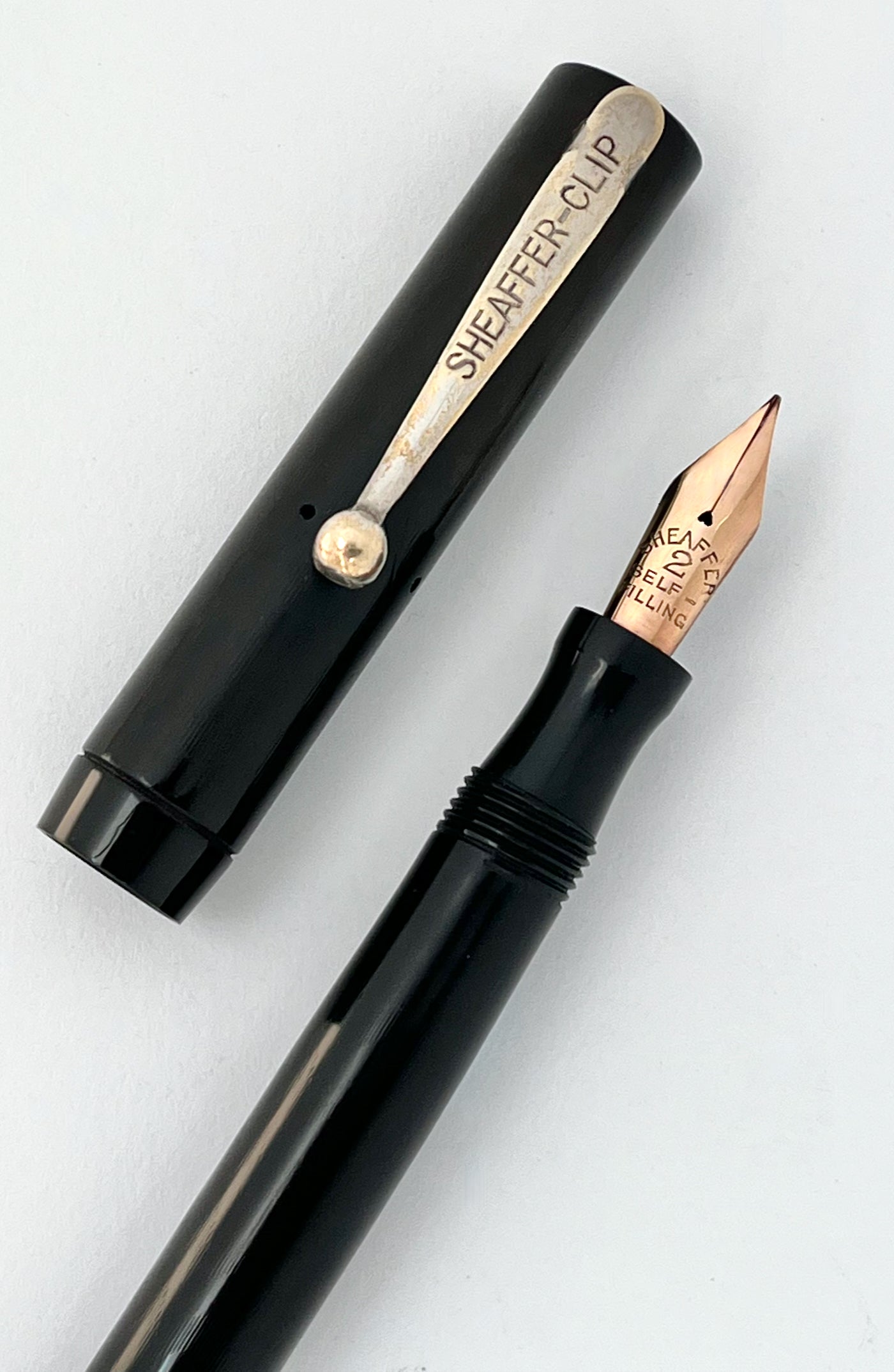 c.1917 Sheaffer-Clip No. 2 Flat Top Fountain Pen - SUPERFLEX – Penchantment